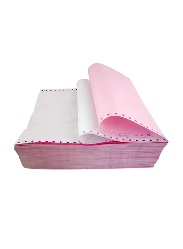 Sinarline Computer Paper, 2 Ply, 1000 Sheets, 110 GSM, A4 Size, White/Pink