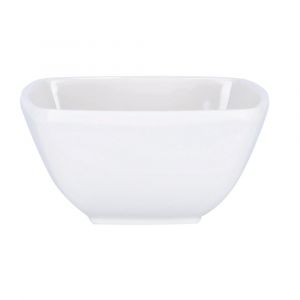 Royalford 4 Inch Square Bowl - Porcelain - White