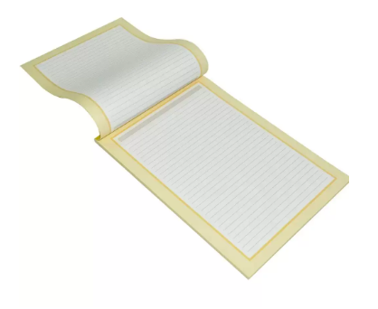10-Piece FIS Writing Pads, Feint & Color Border, Single Ruled, 60 gsm ...