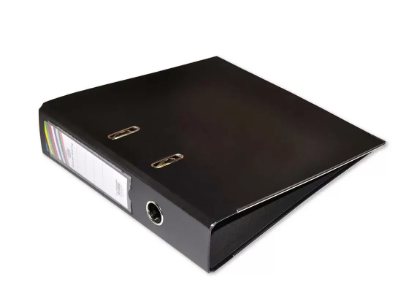 Pack of 24 Pieces PP Lever A4 Arch Box File Black