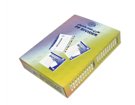 Pack of 25 Pieces A4 1 To 10 PP Divider Black