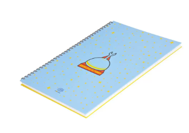 5-Piece FIS Spiral Hard Cover Notebook Single Line A4, 100-Sheets ...